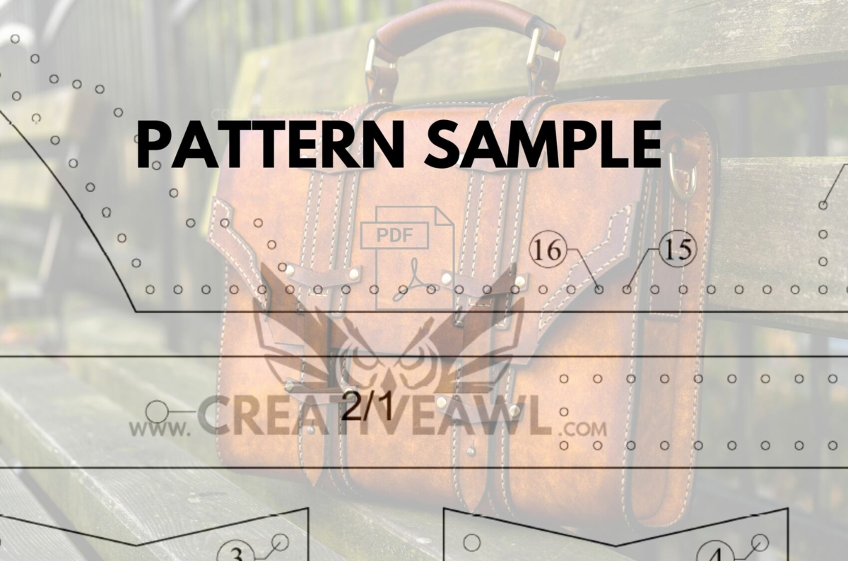 Oldschool Briefcase [PDF pattern] - Creative Awl Studio