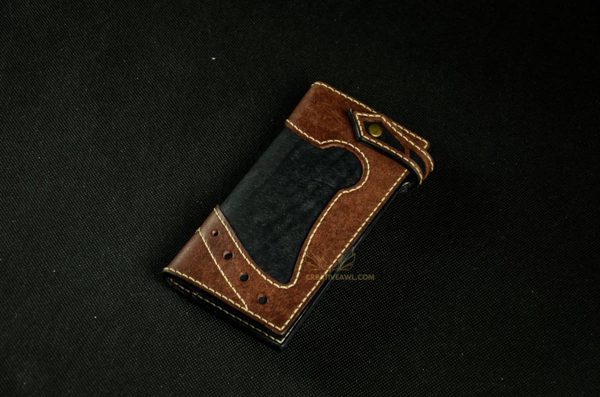 Biker Wallet [PDF pattern] - Creative Awl Studio