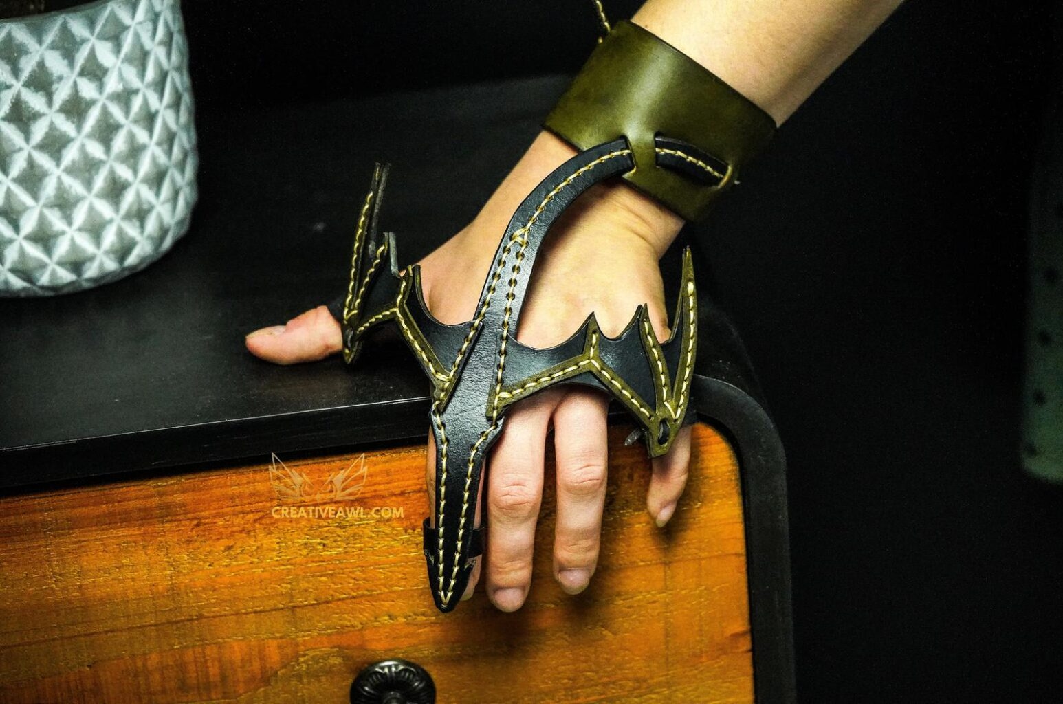 Dragon Bracelet [PDF pattern] - Creative Awl Studio