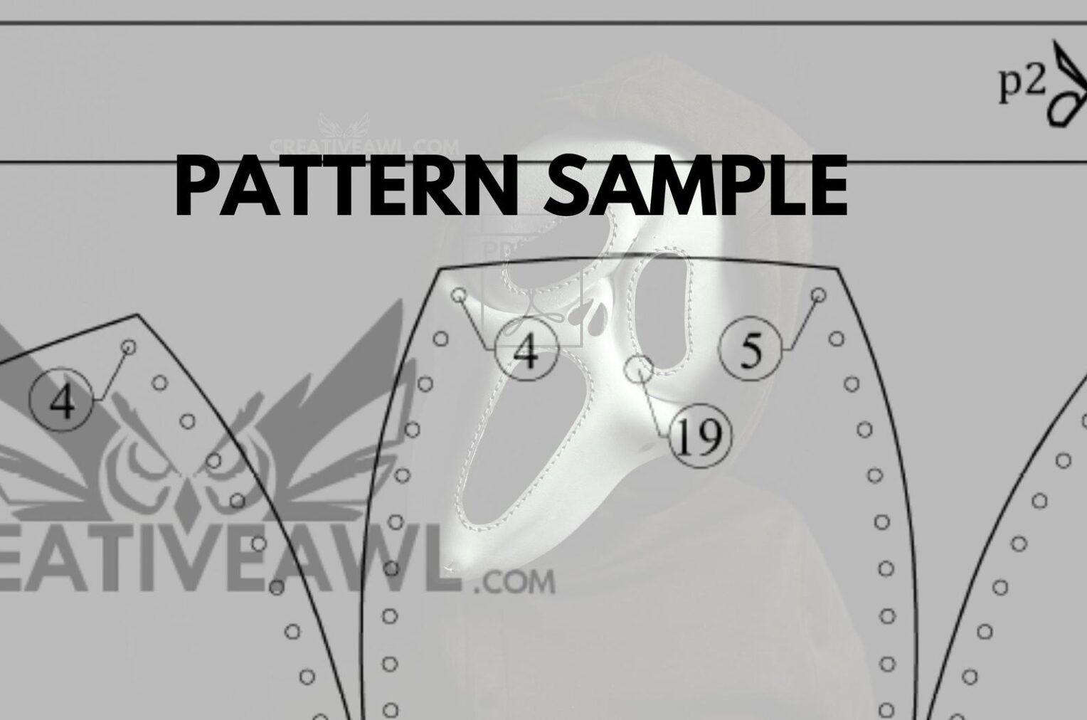 Scream Mask [PDF pattern] - Creative Awl Studio