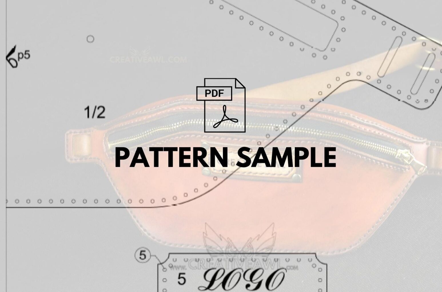 Waist Bag pattern [PDF pattern] - Creative Awl Studio