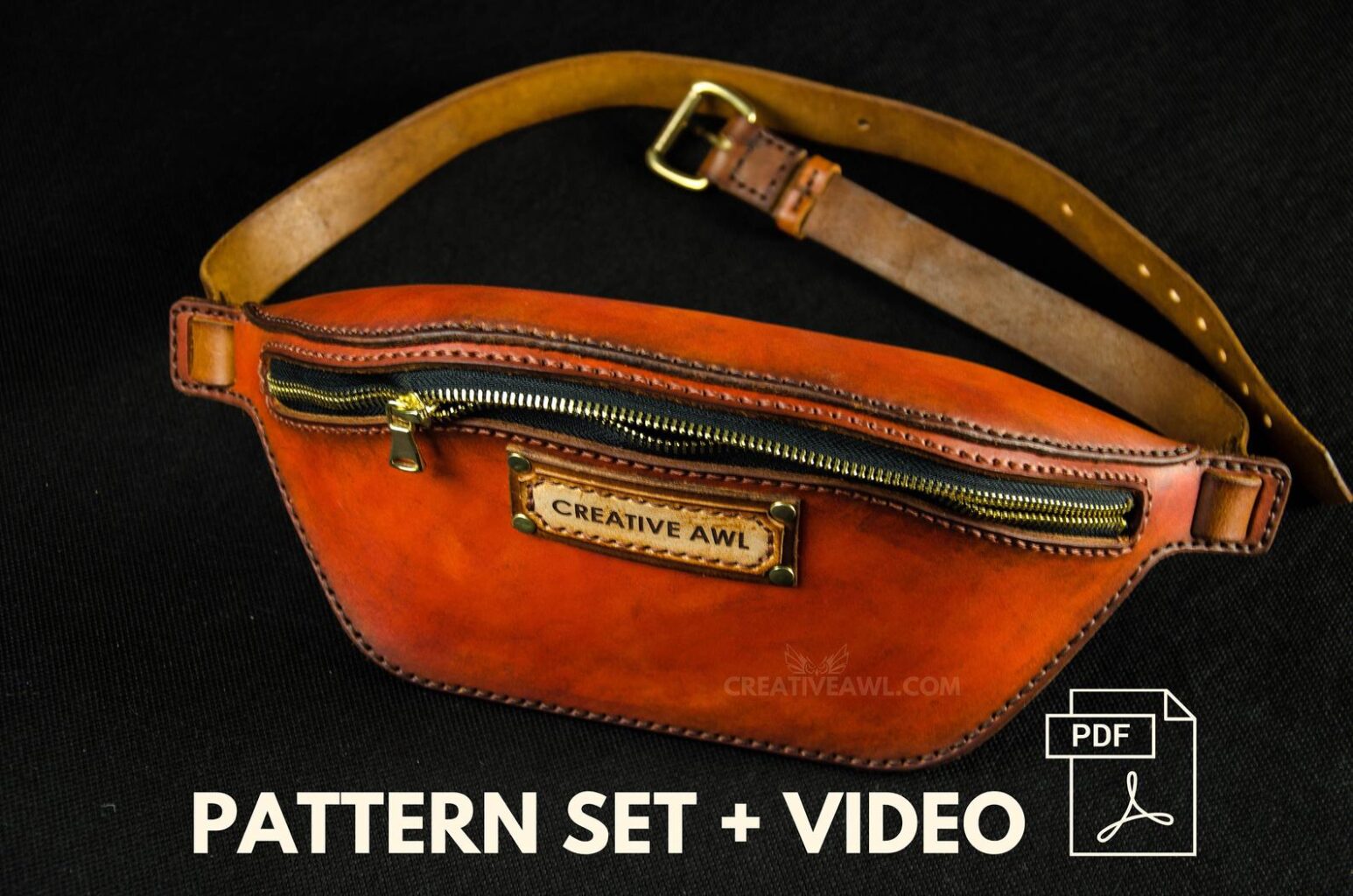 Waist Bag pattern [PDF pattern] - Creative Awl Studio