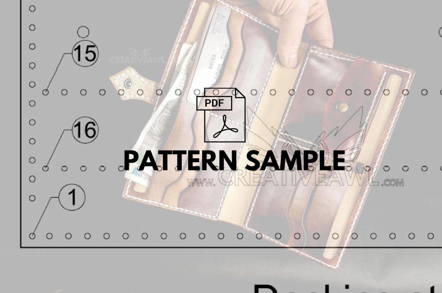 Card Holder [PDF pattern] – Creative Awl Studio