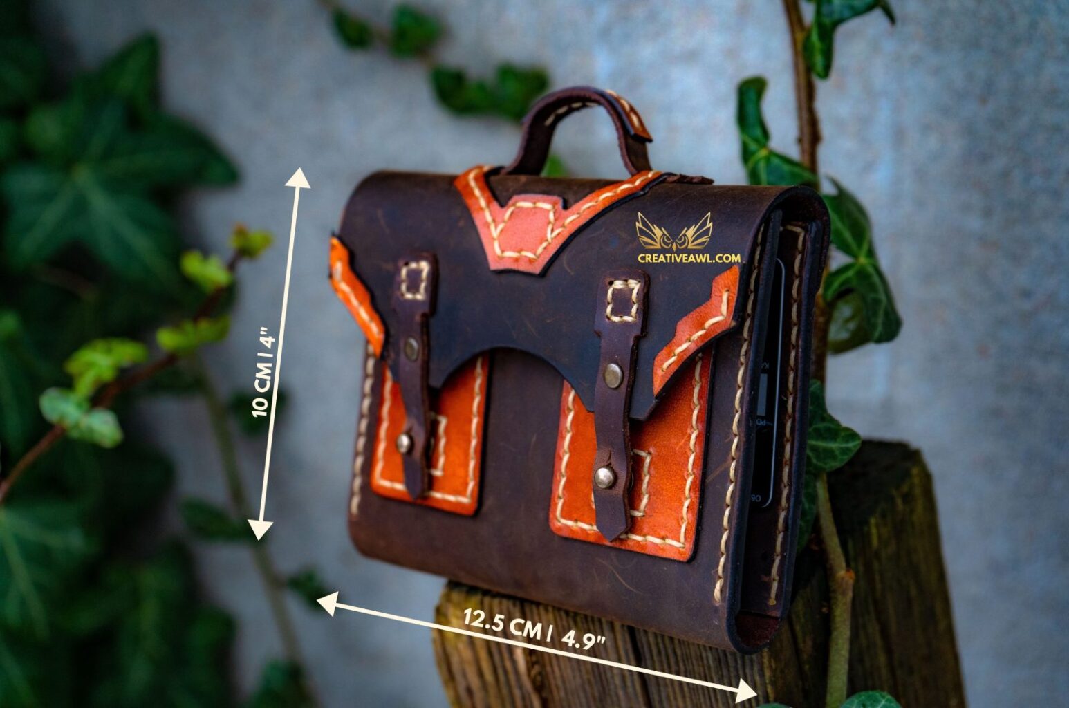 Tiny Briefcase Wallet [PDF pattern] - Creative Awl Studio