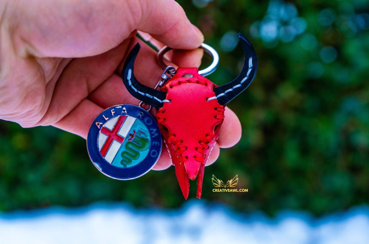 Buffalo Skull Keyring [PDF Pattern] – Creative Awl Studio