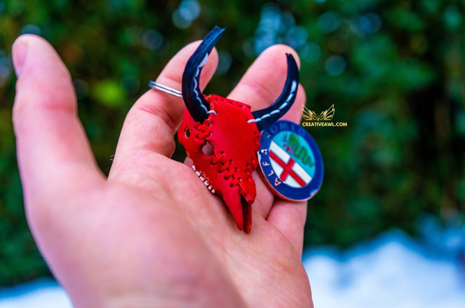 Buffalo Skull Keyring [PDF Pattern] – Creative Awl Studio