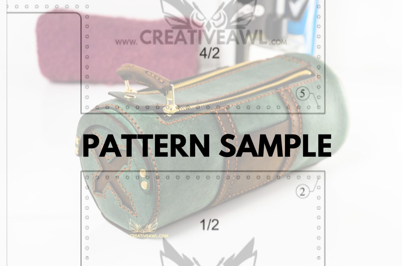 X - Dopp Kit Bag [PDF pattern] - Creative Awl Studio