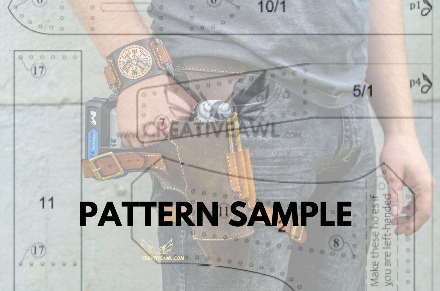 Magnetic Wristband [PDF pattern] - Creative Awl Studio