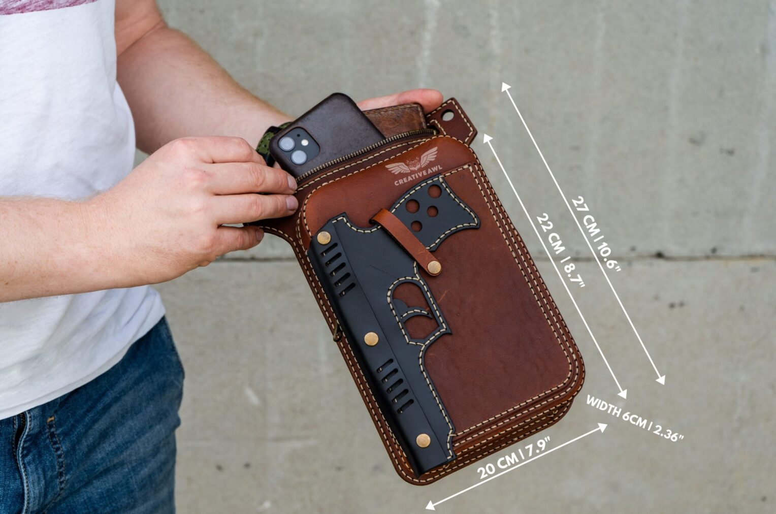 GunBag & suspenders [PDF pattern] – Creative Awl Studio