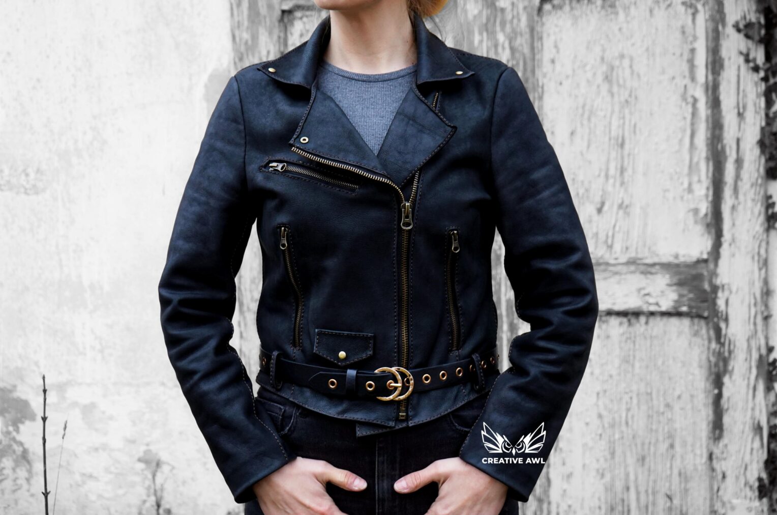 Leather Jacket [PDF pattern] – Creative Awl Studio