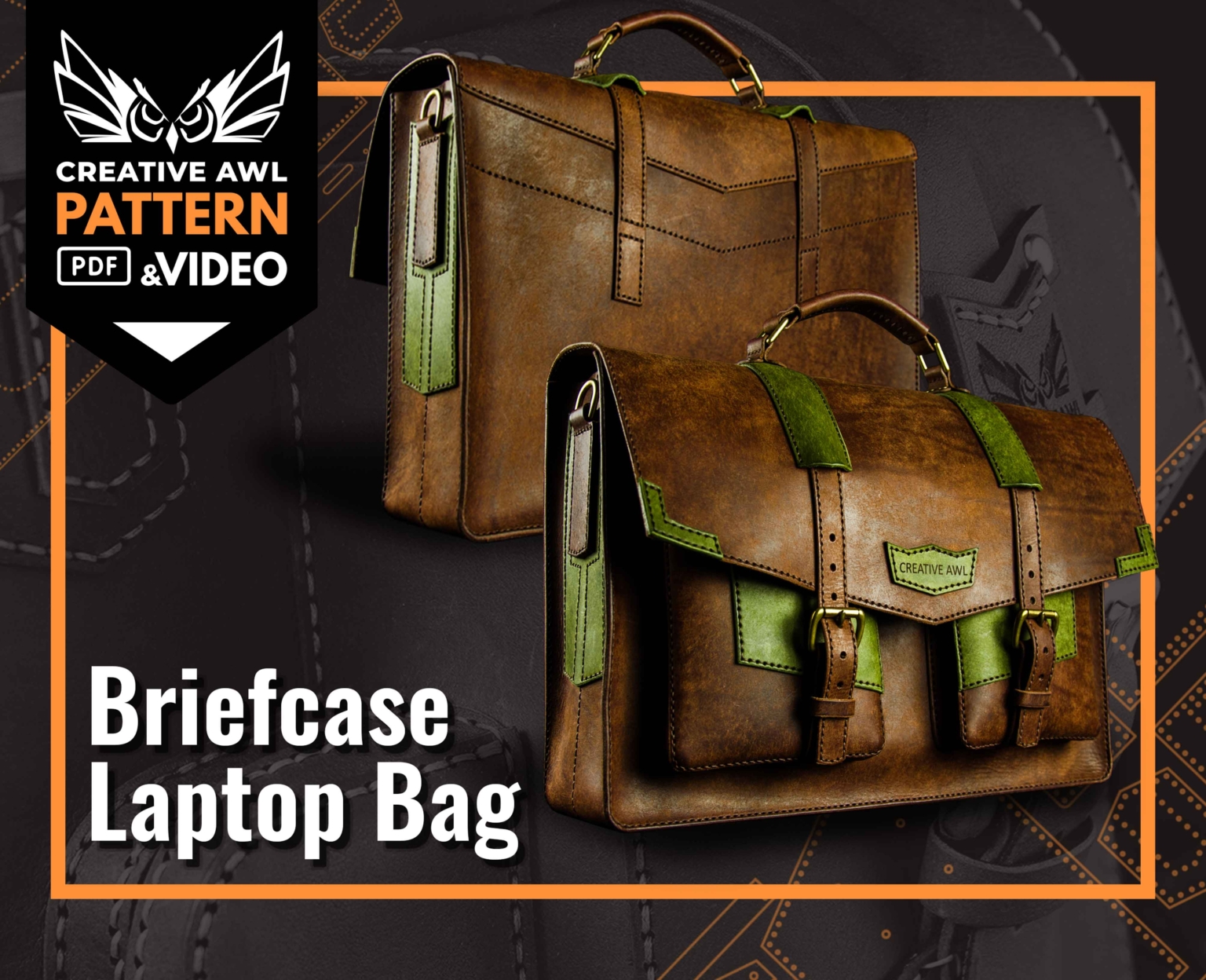 Oldschool Briefcase [PDF pattern] – Creative Awl Studio