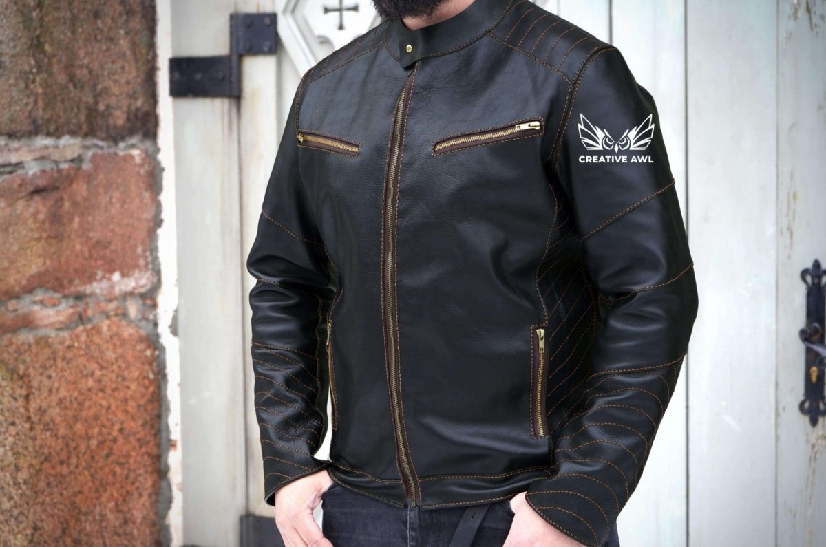 Men’s Leather Jacket [PDF pattern] – Creative Awl Studio