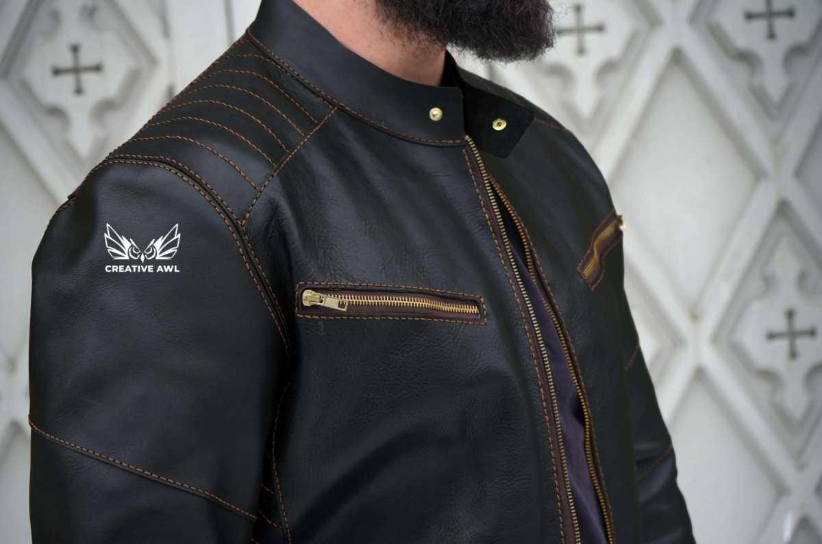Men’s Leather Jacket [PDF pattern] – Creative Awl Studio