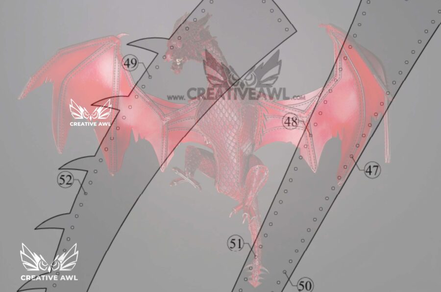 Leather Dragon [PDF pattern] – Creative Awl Studio