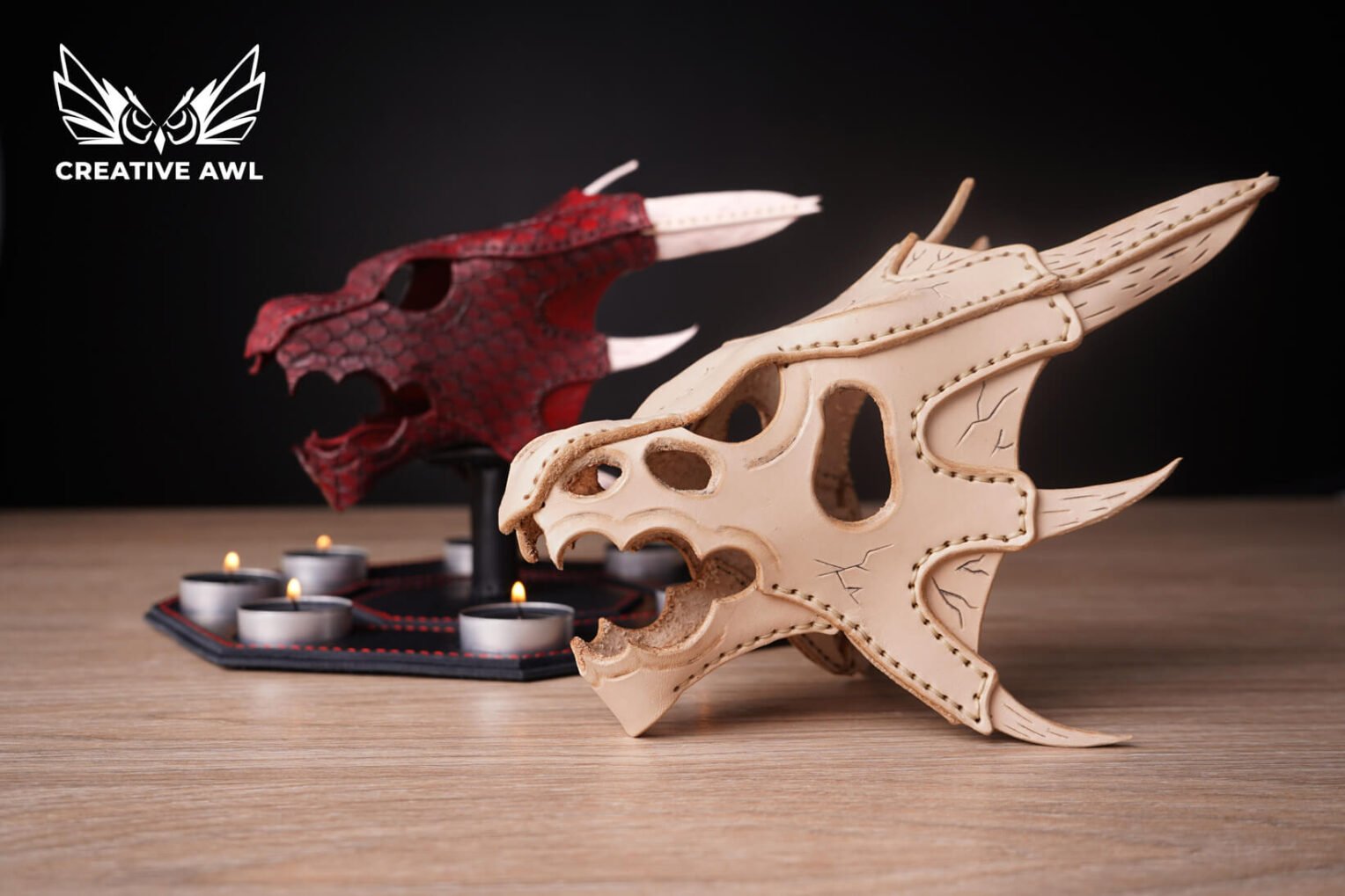 Dragon Skull [PDF pattern] – Creative Awl Studio