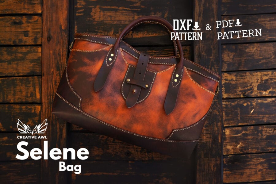 Selene Tote Bag [PDF & DXF pattern] - Creative Awl Studio