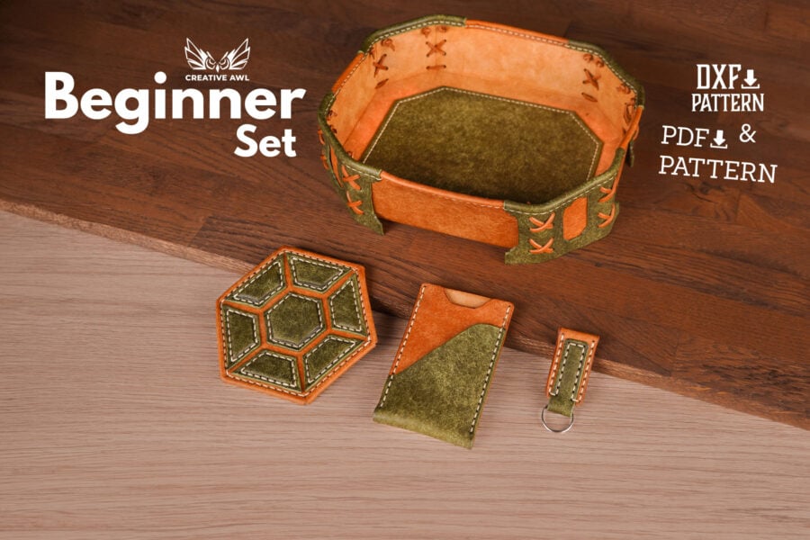 Beginner Set [PDF & DXF pattern] - Creative Awl Studio