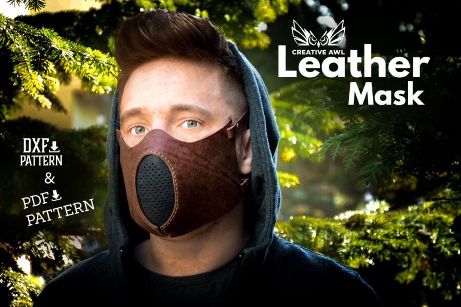 Leather Mask [PDF & DXF pattern] - Creative Awl Studio