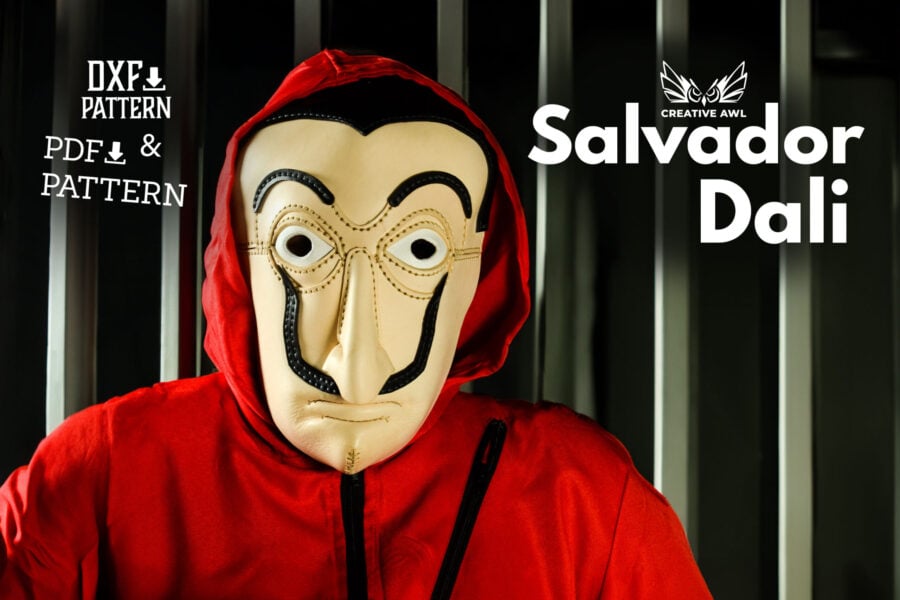 Salvador Dali Mask [PDF & DXF pattern] - Creative Awl Studio