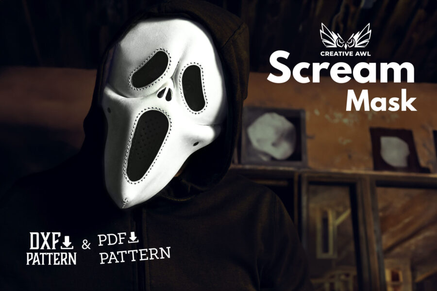 Scream Mask [PDF & DXF pattern] - Creative Awl Studio