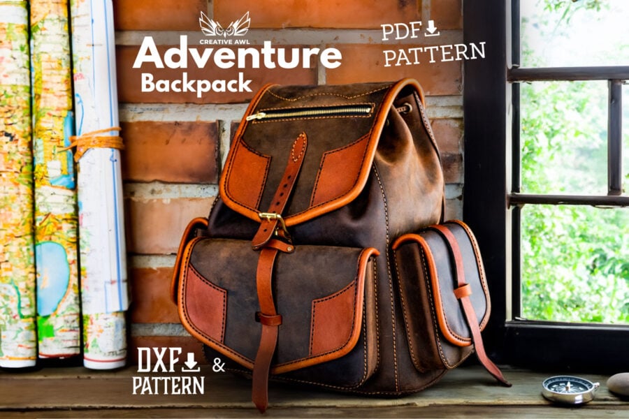 Adventure Backpack [PDF & DXF pattern] - Creative Awl Studio