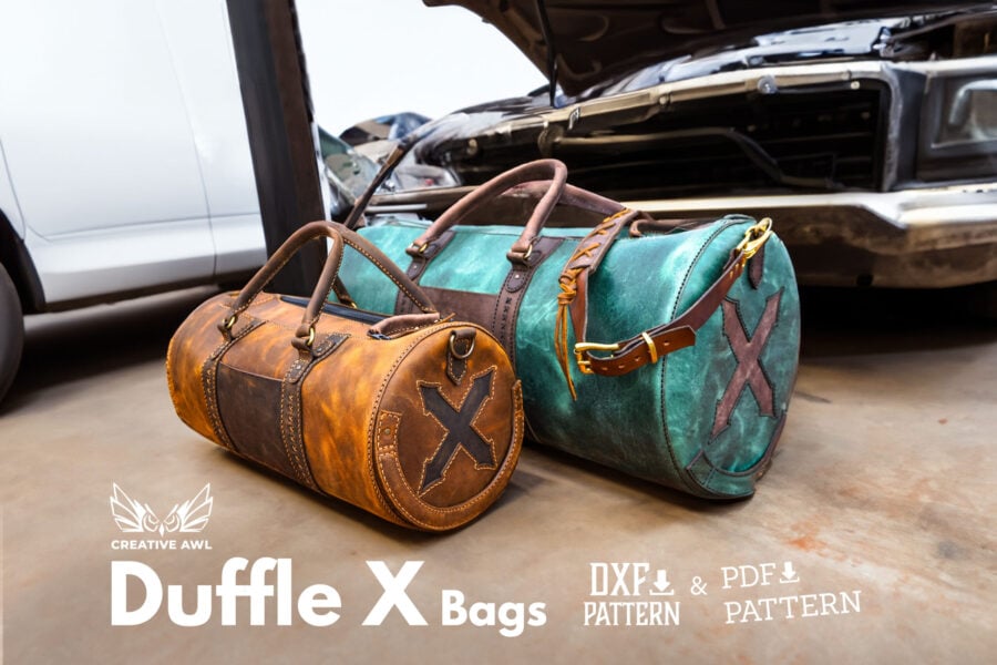 Duffle_X Bags [PDF & DXF pattern] - Creative Awl Studio