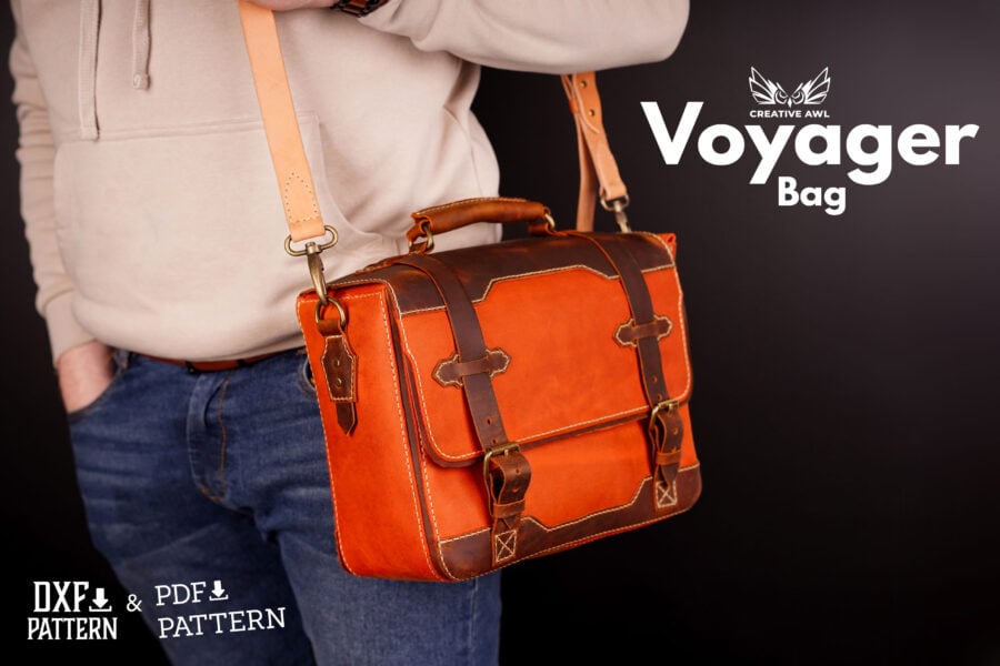 Voyager Messenger Bag [PDF & DXF pattern] - Creative Awl Studio
