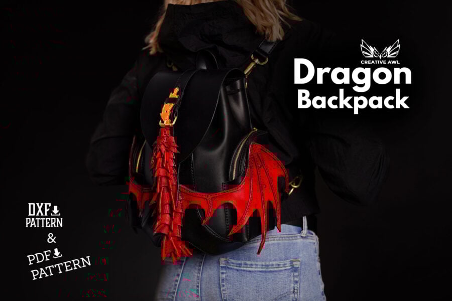 Dragon Backpack [PDF & DXF pattern] - Creative Awl Studio