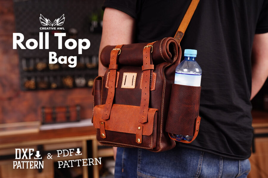 Roll-top Bag [PDF & DXF pattern] - Creative Awl Studio