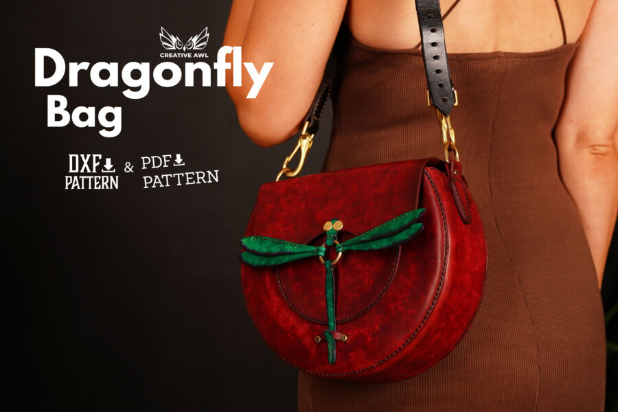Dragonfly Bag [PDF & DXF pattern] - Creative Awl Studio
