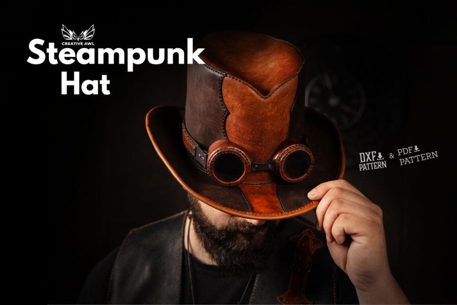 Steampunk Hat [PDF & DXF pattern] - Creative Awl Studio