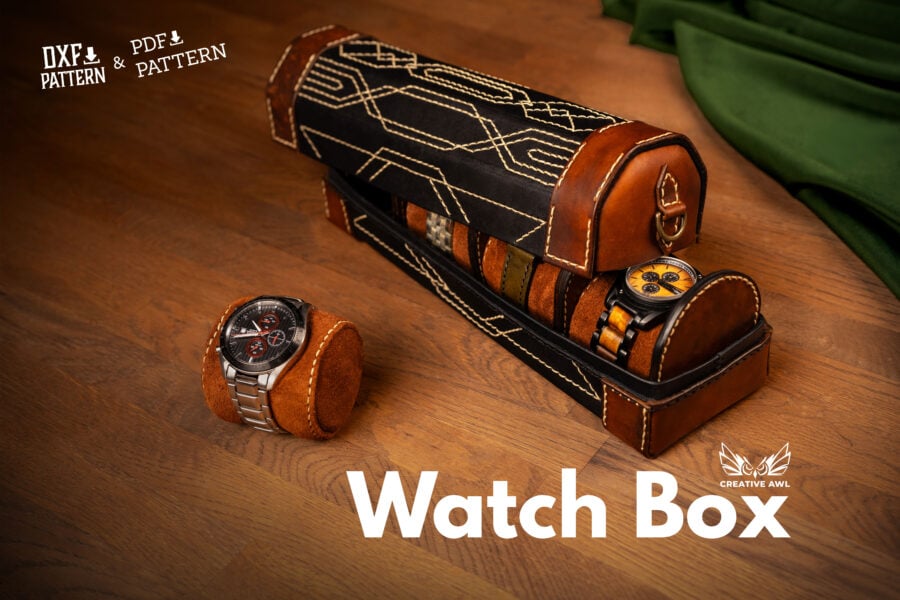 Watch Box [PDF & DXF pattern] - Creative Awl Studio
