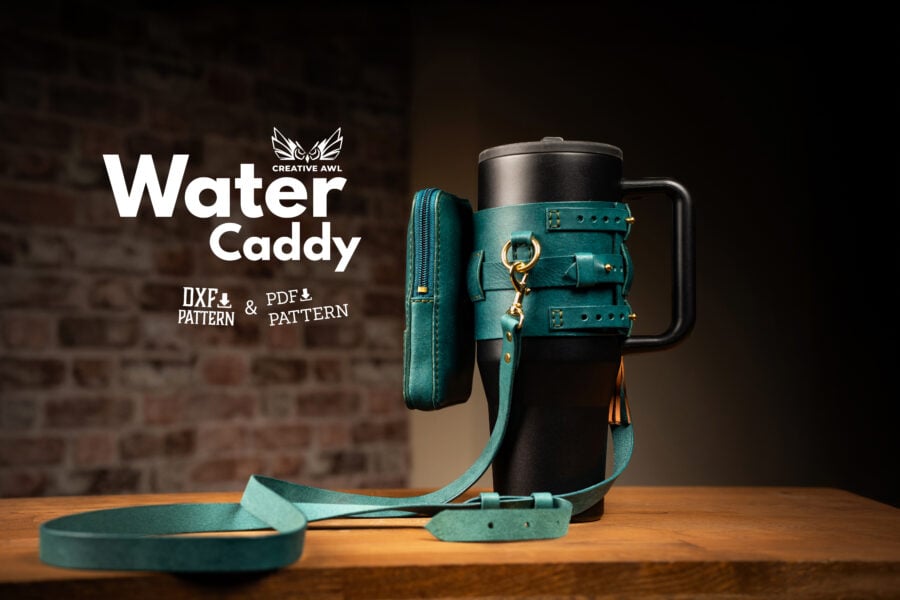 Water Caddy [PDF & DXF Pattern] - Creative Awl Studio