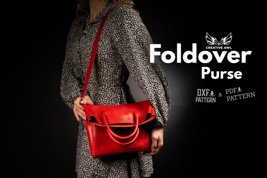 Foldover purse [PDF & DXF pattern] - Creative Awl Studio