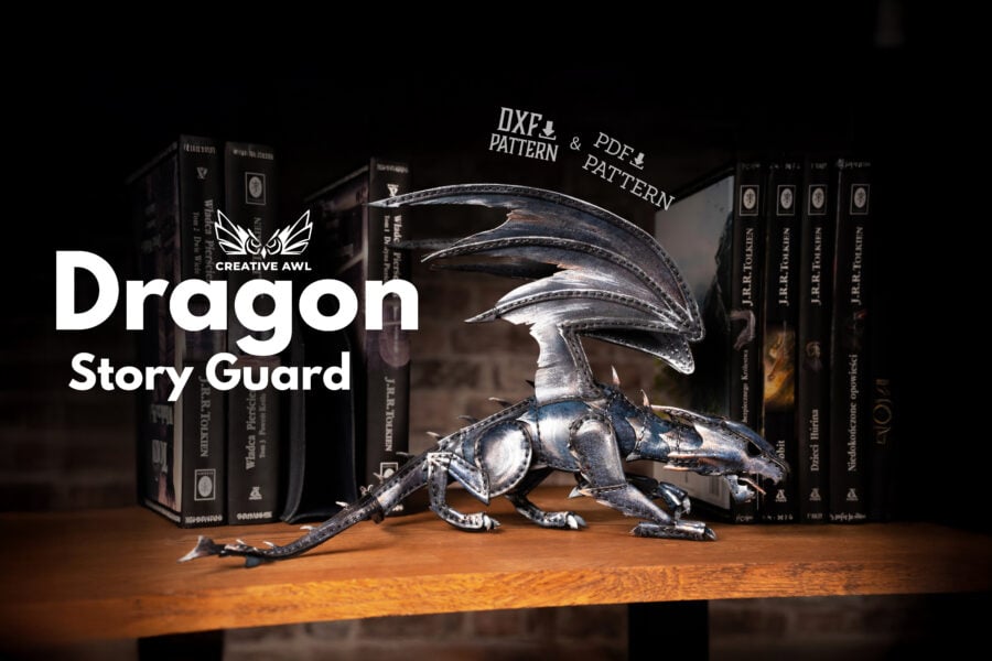Dragon Story Guard [PDF & DXF pattern] - Creative Awl Studio