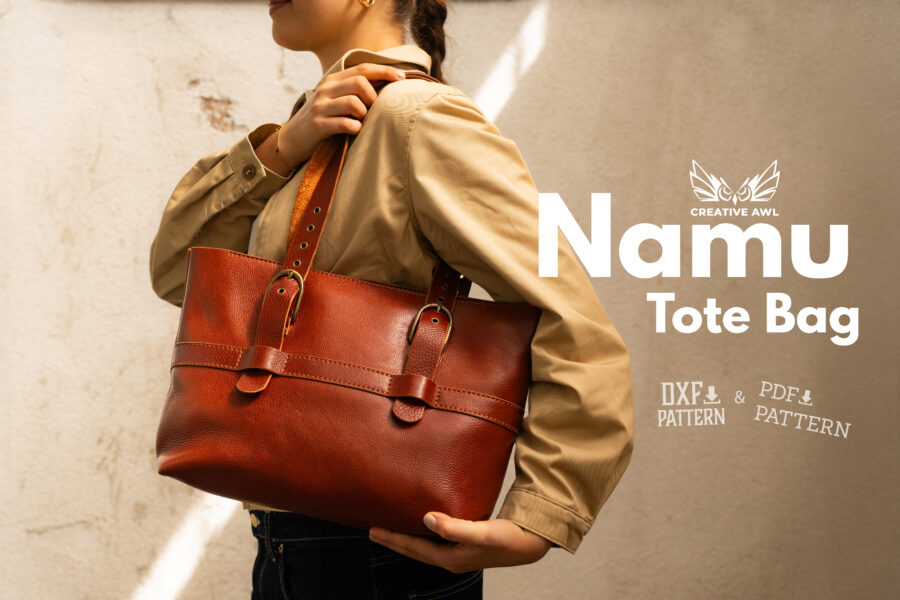 Namu Tote Bag [PDF & DXF pattern] - Creative Awl Studio