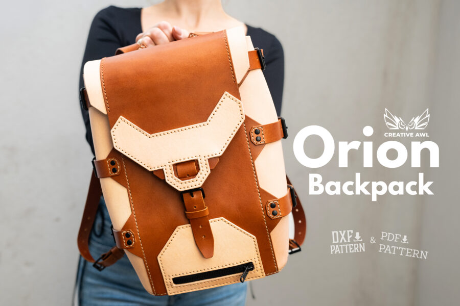 Orion Backpack [PDF & DXF pattern] - Creative Awl Studio