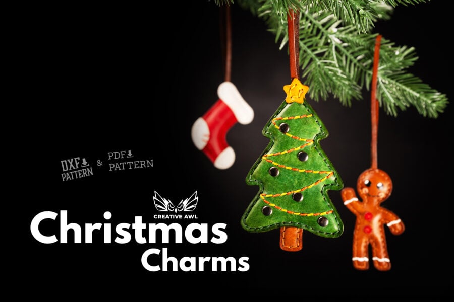 Christmas Charms [PDF & DXF pattern] - Creative Awl Studio
