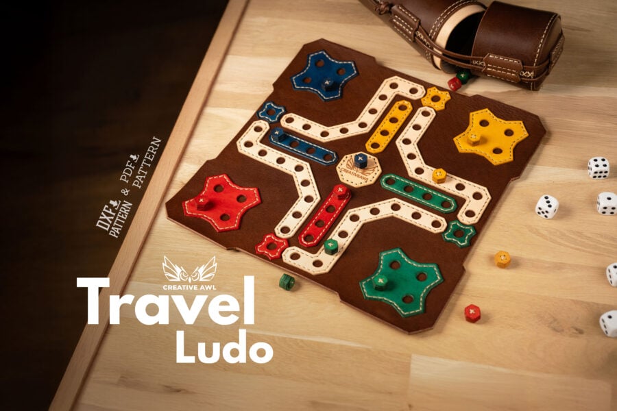 Travel Ludo [PDF & DXF pattern] - Creative Awl Studio